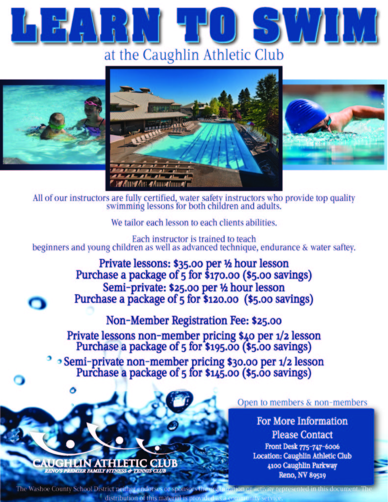 Learn to swim at the Caughlin Athletic Club | Caughlin Athletic Club