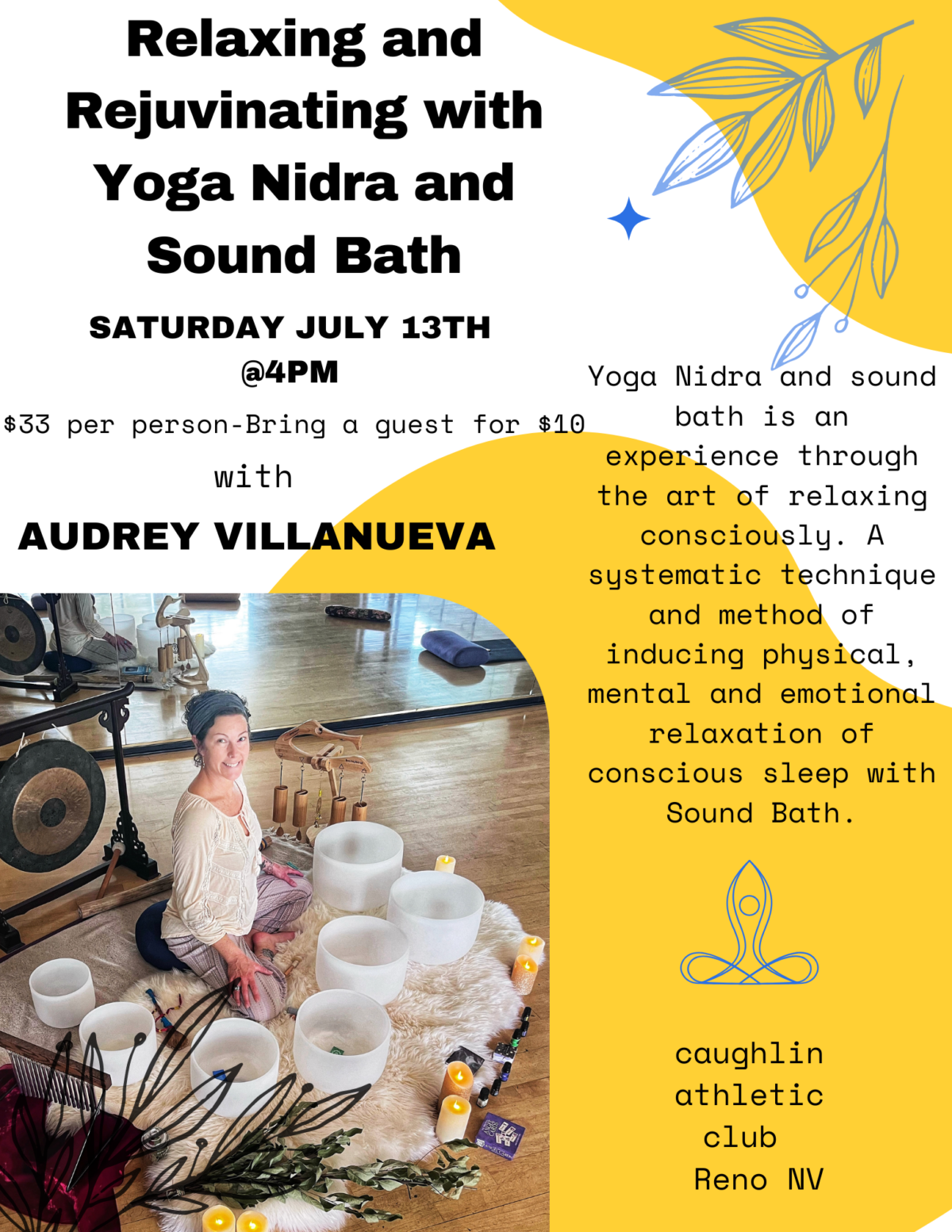 July Yoga Nidra and Sound Bath | Caughlin Athletic Club